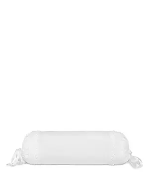 PRATESI Palazzo Neckroll Sham - White/white