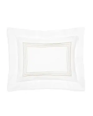 PRATESI Tre Righe Boudoir Sham White/sage