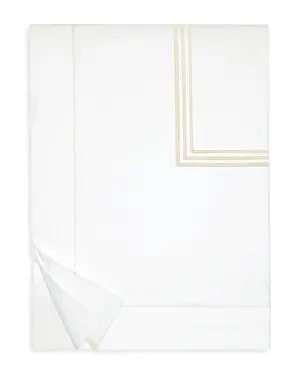 PRATESI Tre Righe Duvet Cover, Twin - White/beige
