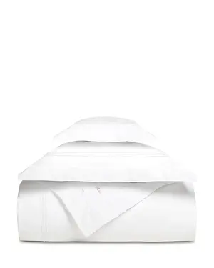 PRATESI Tre Righe Duvet Cover, Full Queen - White/white