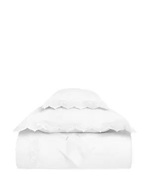 PRATESI Marrakesh Duvet Cover, King - White/white