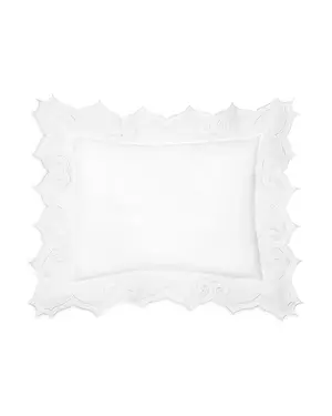 PRATESI Marrakesh Pique Boudoir Sham - White/white
