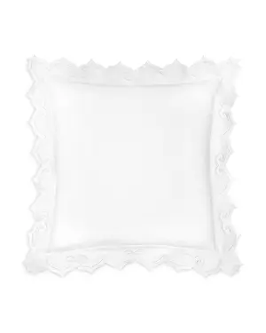 PRATESI Marrakesh Pique Continental Euro Sham - White/white