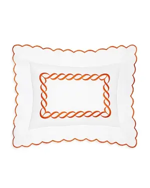 PRATESI Treccia Boudoir Sham - White/orange