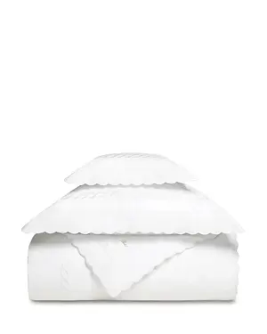 PRATESI Treccia Duvet Cover, Twin White/white
