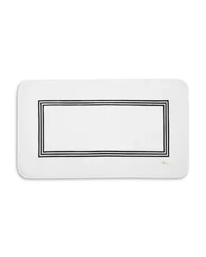 PRATESI Tre Righe Tub Mat - White/black