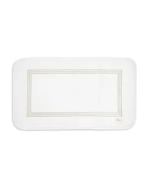 PRATESI Tre Righe Tub Mat White/sage