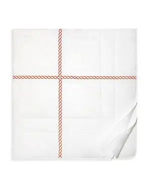 PRATESI Treccia Quiltino, King - White/orange