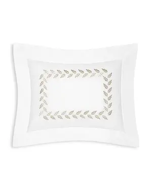 PRATESI Federico Boudoir Sham - White/antique Silver