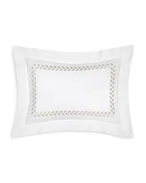 PRATESI Federico Queen Sham - White/antique Silver