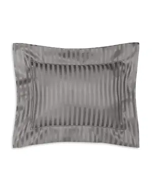 PRATESI Raso Rigato Boudoir Sham - Charcoal