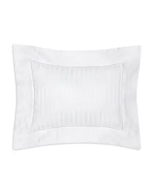 PRATESI Raso Rigato Boudoir Sham - White