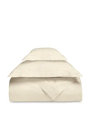 PRATESI Raso Rigato Duvet Cover, Full Queen - Beige