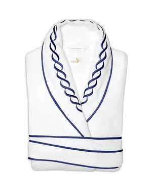 PRATESI Treccia Robe - White/navy