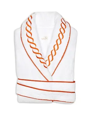 PRATESI Treccia Robe - White/orange