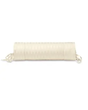 PRATESI Raso Rigato Neck Roll Sham - Beige
