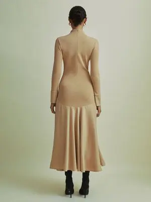tie front knit dress Ribbed Knit Tie-Front Mini Sweater Dress main image 1