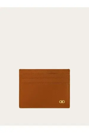 FERRAGAMO Gancini Credit Card Holder Red