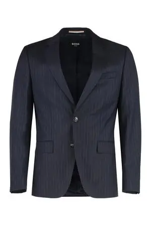 BOSS Virgin Wool Two-pieces Suit - Blue
