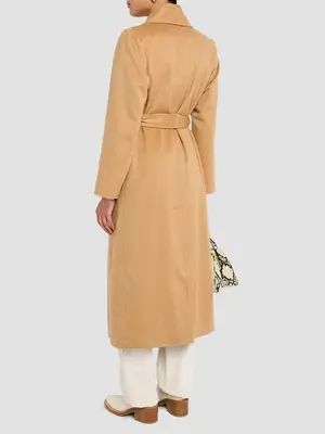 Sofia Cashmere Cashmere Shawl-collar Coat - Camel