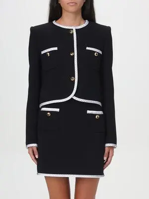 Moschino Jacket With Contrasting Trim - Black