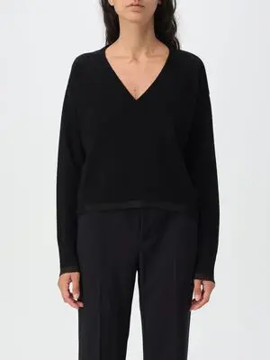 Pinko V-neck Pullover Sweater - Black