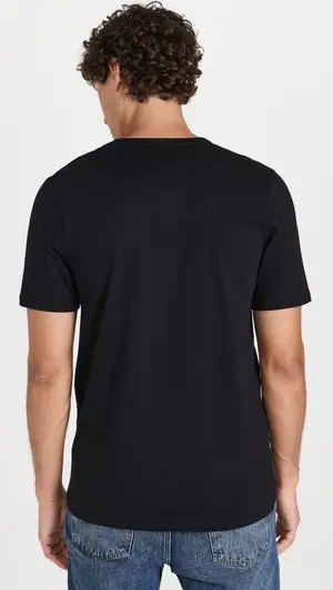 BOSS Logo Embroidered Cotton Tee 3 Pack - Black