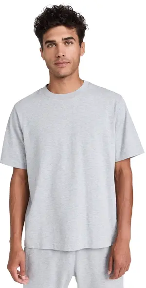 Reigning Champ Midweight Jersey Og T-shirt - Heather Grey