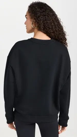 FAVORITE DAUGHTER Collegiate Fleece Sweatshirt - Black/white