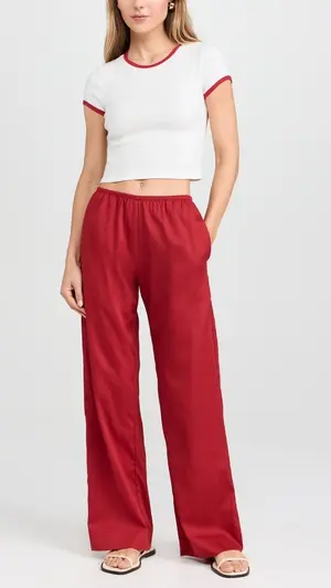 LESET Yoko Pocket Wide-leg Pants