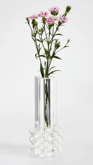 TIZO DESIGN Crystal Glass Bubble Bud Vase