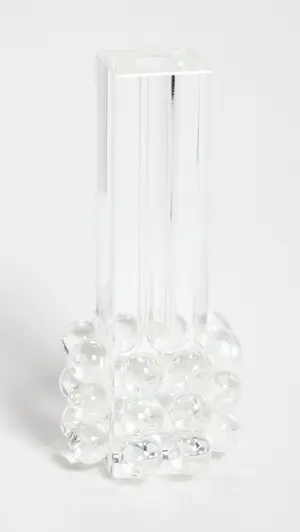 TIZO DESIGN Crystal Glass Bubble Bud Vase