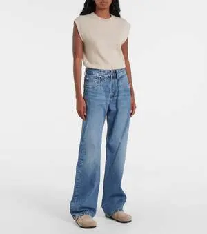 Brunello Cucinelli High-rise Straight Jeans - Blue