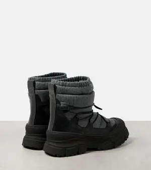 Brunello Cucinelli Leather-trimmed Snow Boots