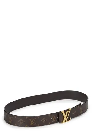 LOUIS VUITTON Monogram Canvas Initiales Ceinture 80