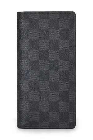 LOUIS VUITTON Damier Graphite Long Wallet - Black