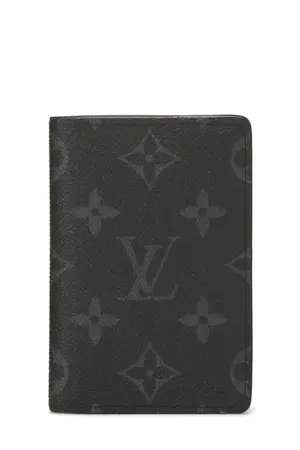 LOUIS VUITTON Black Monogram Eclipse Pocket Organizer Black