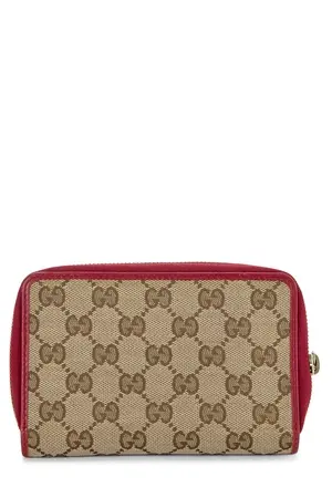 Gucci Original Gg Canvas Zip Around Wallet