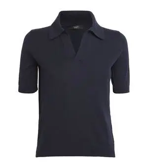 Max Mara Silk-cotton Polo Sweater