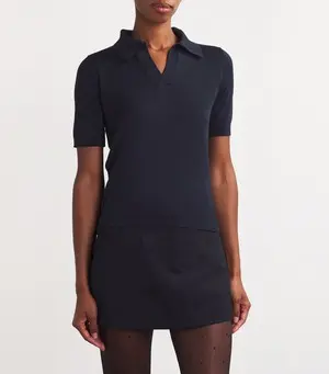 Max Mara Silk-cotton Polo Sweater