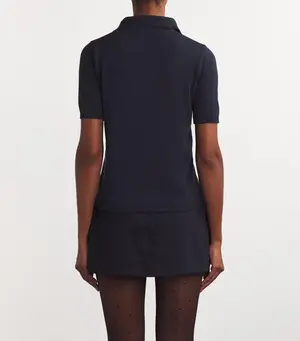 Max Mara Silk-cotton Polo Sweater