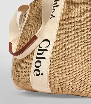 Chloé Large Woody Basket Tote - Brown