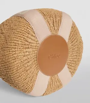Chloé Large Woody Basket Tote - Nude