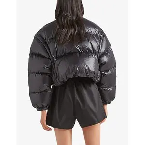 Prada Re-nylon Cropped Jacket - Black