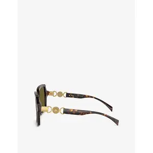 Versace Medusa '95 Hardware Square-frame Sunglasses - Brown