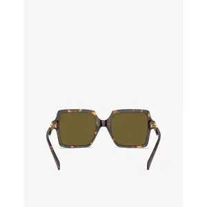 Versace Medusa '95 Hardware Square-frame Sunglasses - Brown