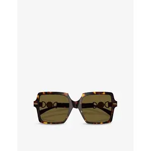 Versace Medusa '95 Hardware Square-frame Sunglasses - Brown