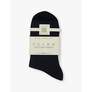 Falke Cotton Touch Ankle Socks - Dark Navy