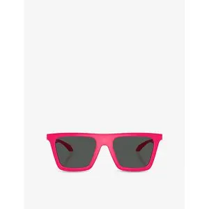 Versace Ve4468u Rectangular Sunglasses - Pink