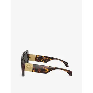 Versace Ve4467u Butterfly-frame Sunglasses - Brown